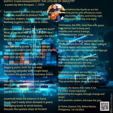 SUPPLY CHAIN MANAGEMENT: THE LIFELINE OF INDUSTRY - an audio-poem (3:30') by Mon Enriquez | BandLab
